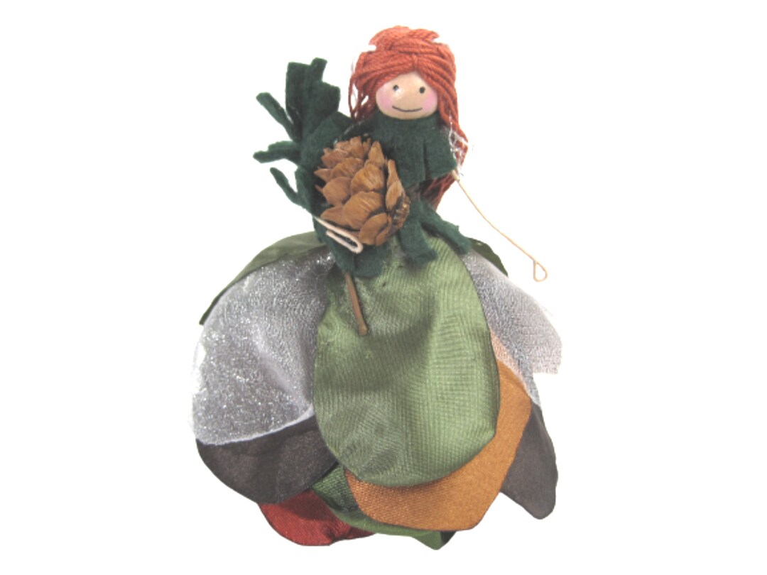 Pine Tree Fairy Ornament, Christmas Fairy Decoration, Gift for Plant ...