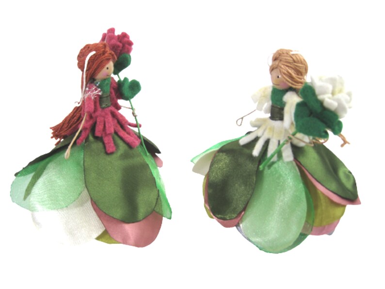 Red or White Clover Fairy Ornament, Spring Fairy Decoration, Gifts for ...