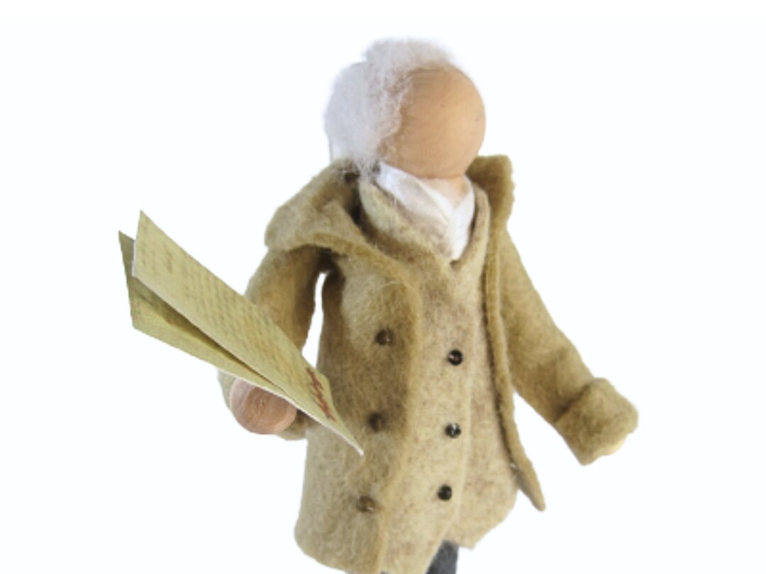 John Adams Founding Father Ornament, Wooden and Felt Ornament ...