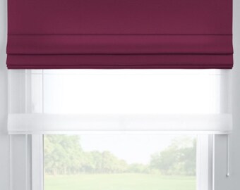 Raffrollo mit Bommel Maßanfertigung Sichtschutz | Etsy