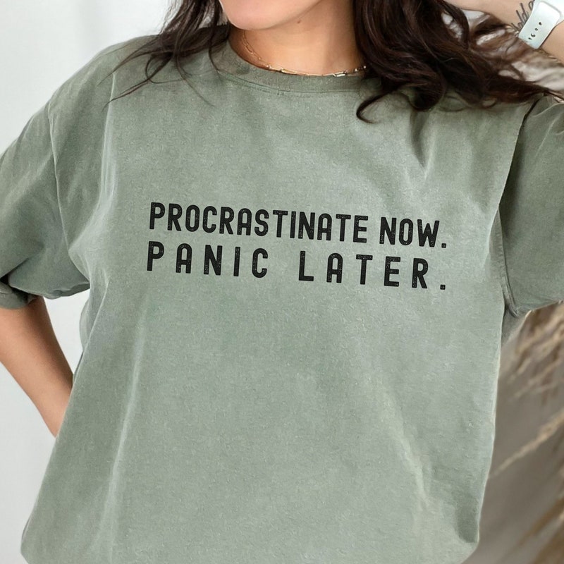 Procrastinate Shirt - Etsy