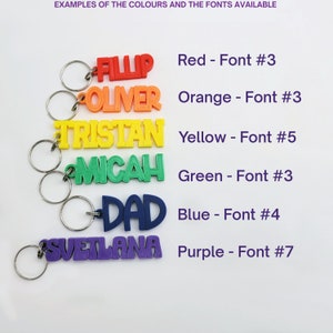 Name Keychain Personalized Key Ring 3d Printed Custom Name Charm Bag ...