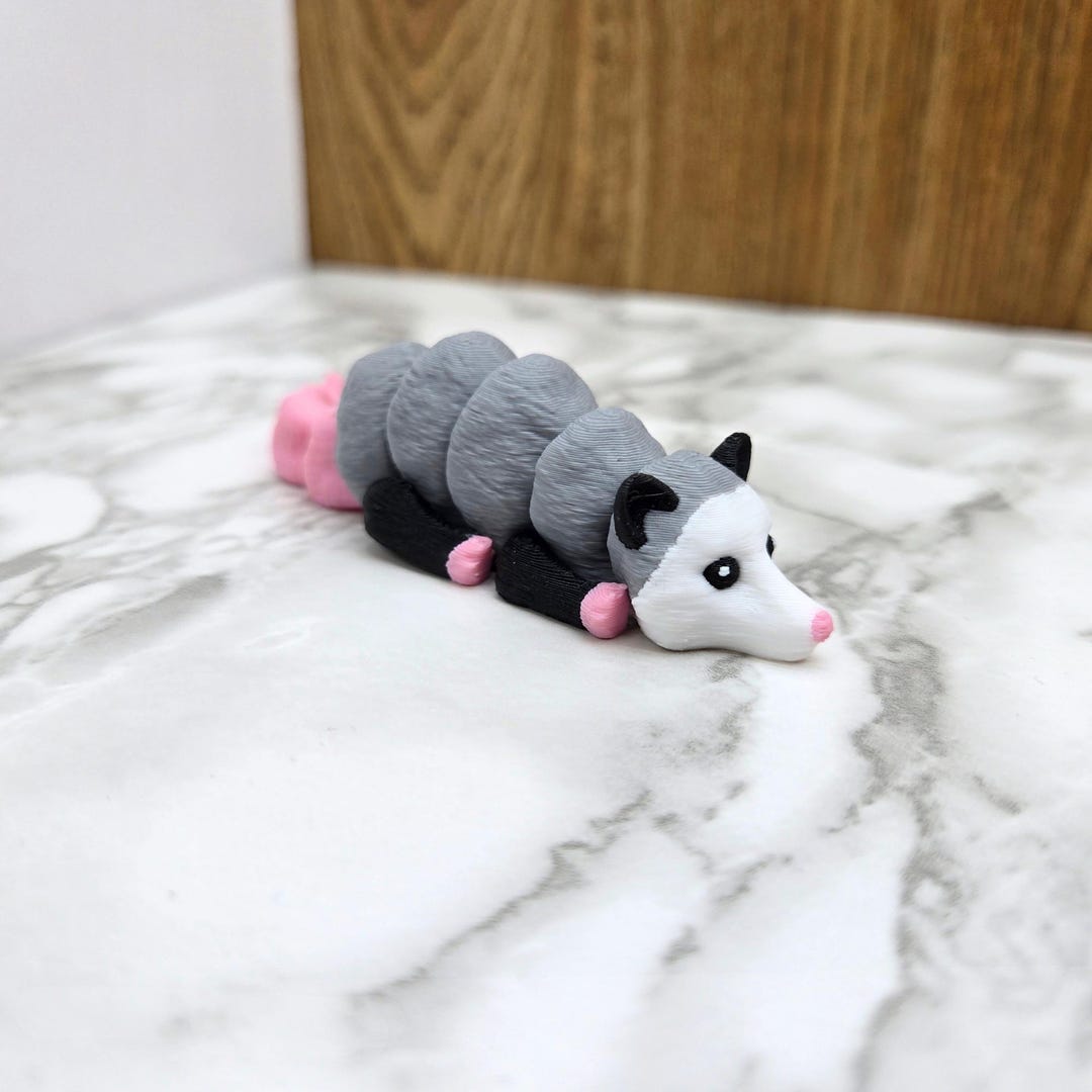 Articulating Possum Fidget Toy, Possum Keychain, Articulated Possum ...