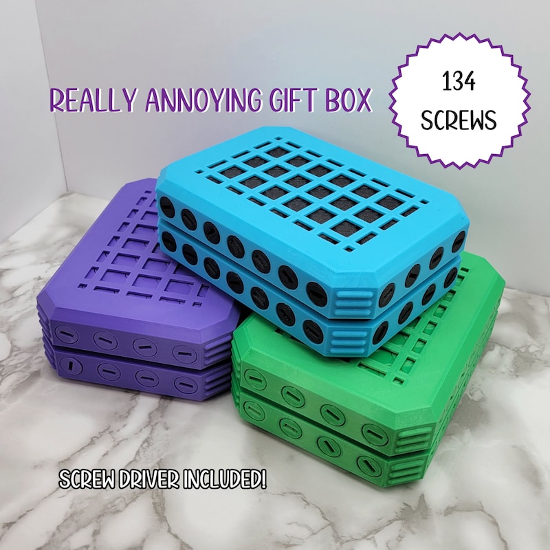 Screw Puzzle Box - Etsy