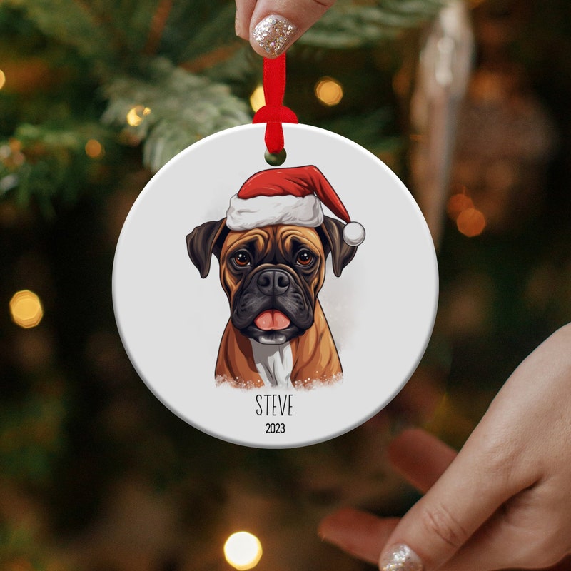 Boxer Dog Ornament - Etsy