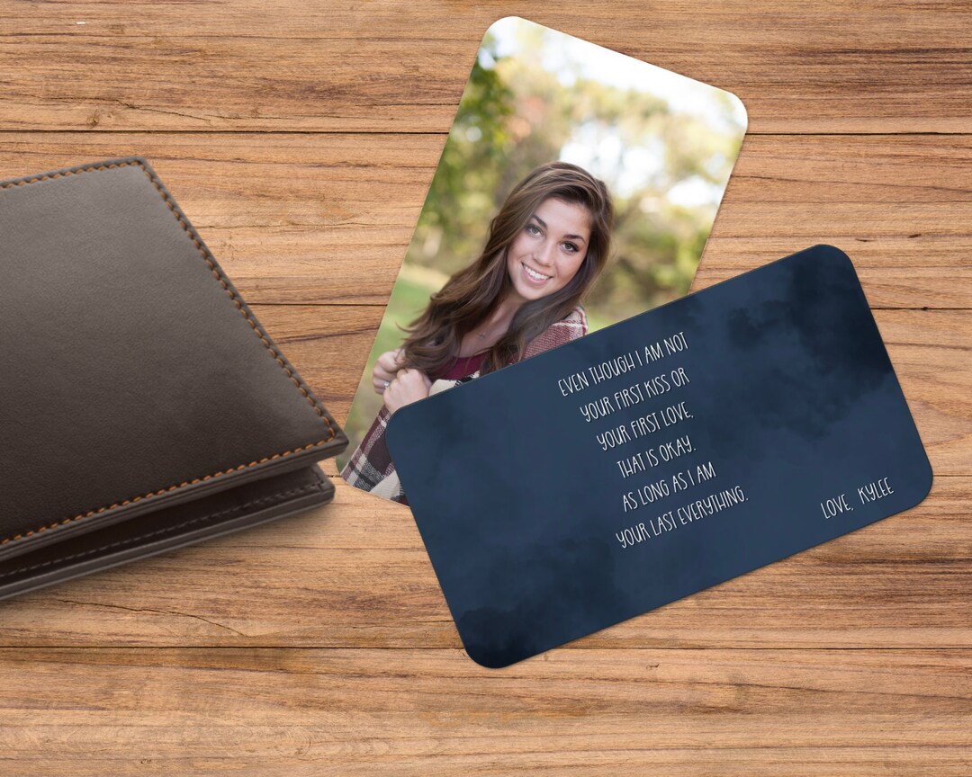 Personalized Wallet Card, Double Sided Wallet Card, Custom Photo Wallet ...