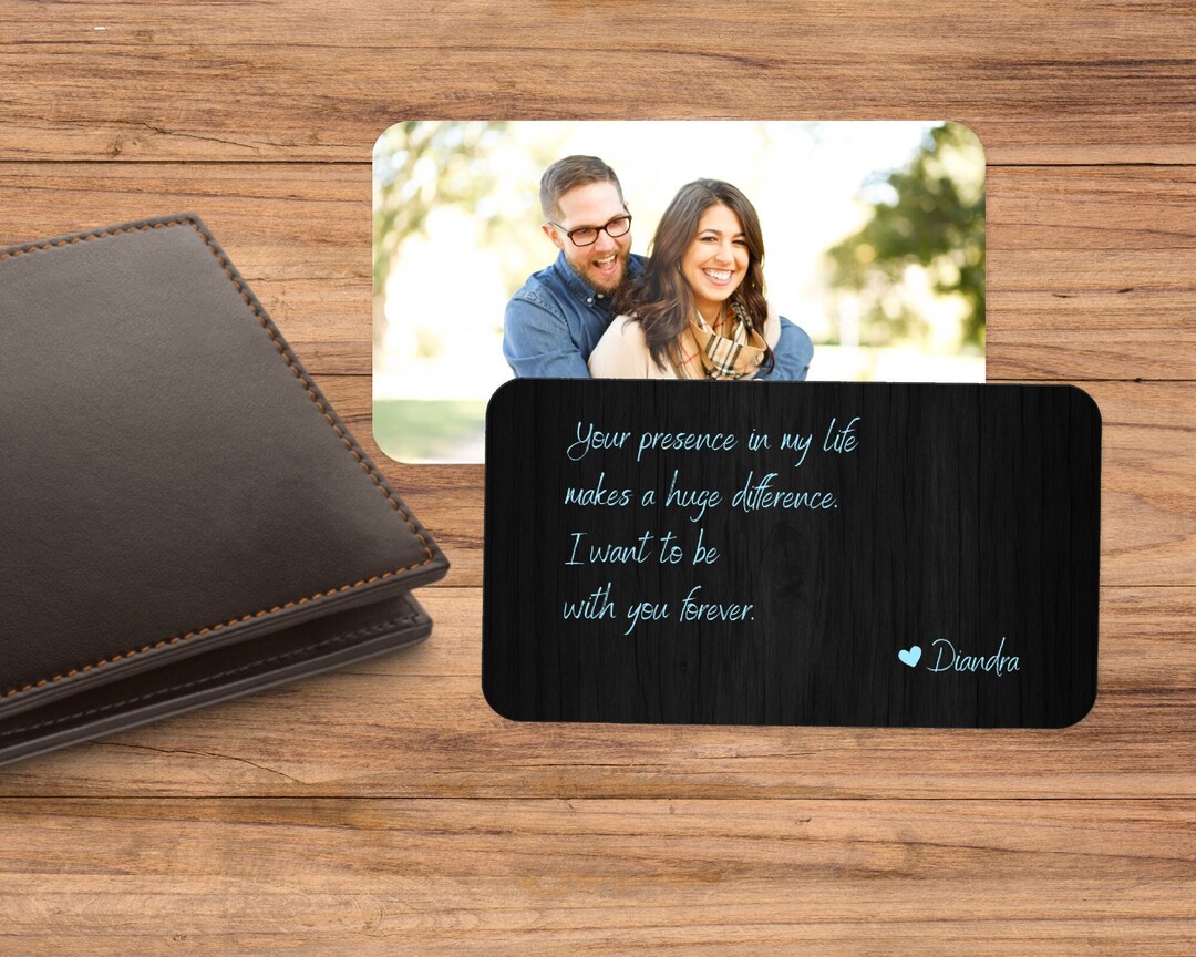 Personalized Wallet Card, Double Sided Wallet Card, Custom Photo Wallet ...