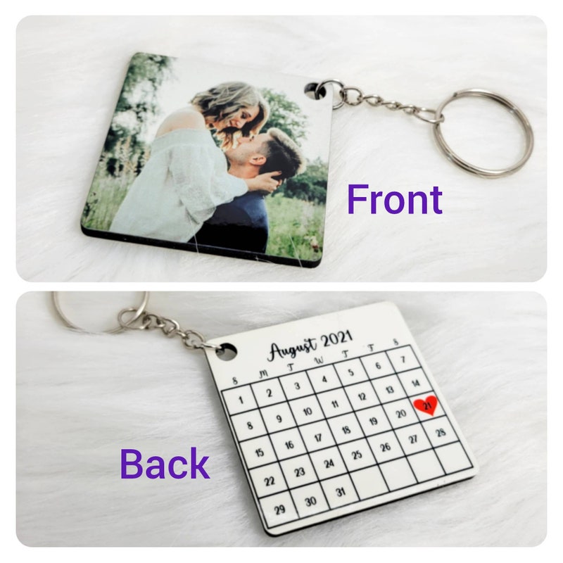 Calendar Keychain - Etsy