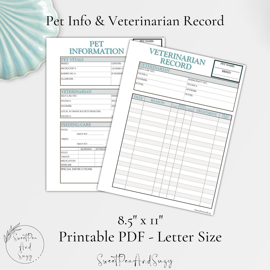 Pet Info Bundle, Pet Care, Pet Sitter, House Sitter, Veterinarian ...