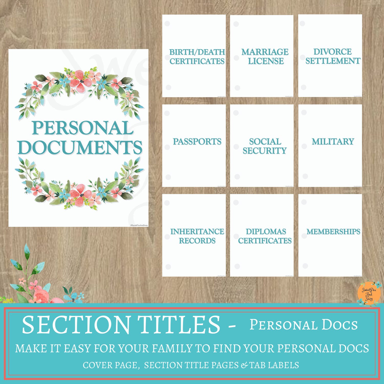 Paper #106 Separate your paperwork in a binder Organize your EXISTING ...