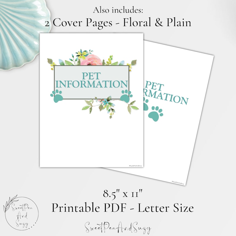 Pet Info Bundle, Pet Care, Pet Sitter, House Sitter, Veterinarian ...