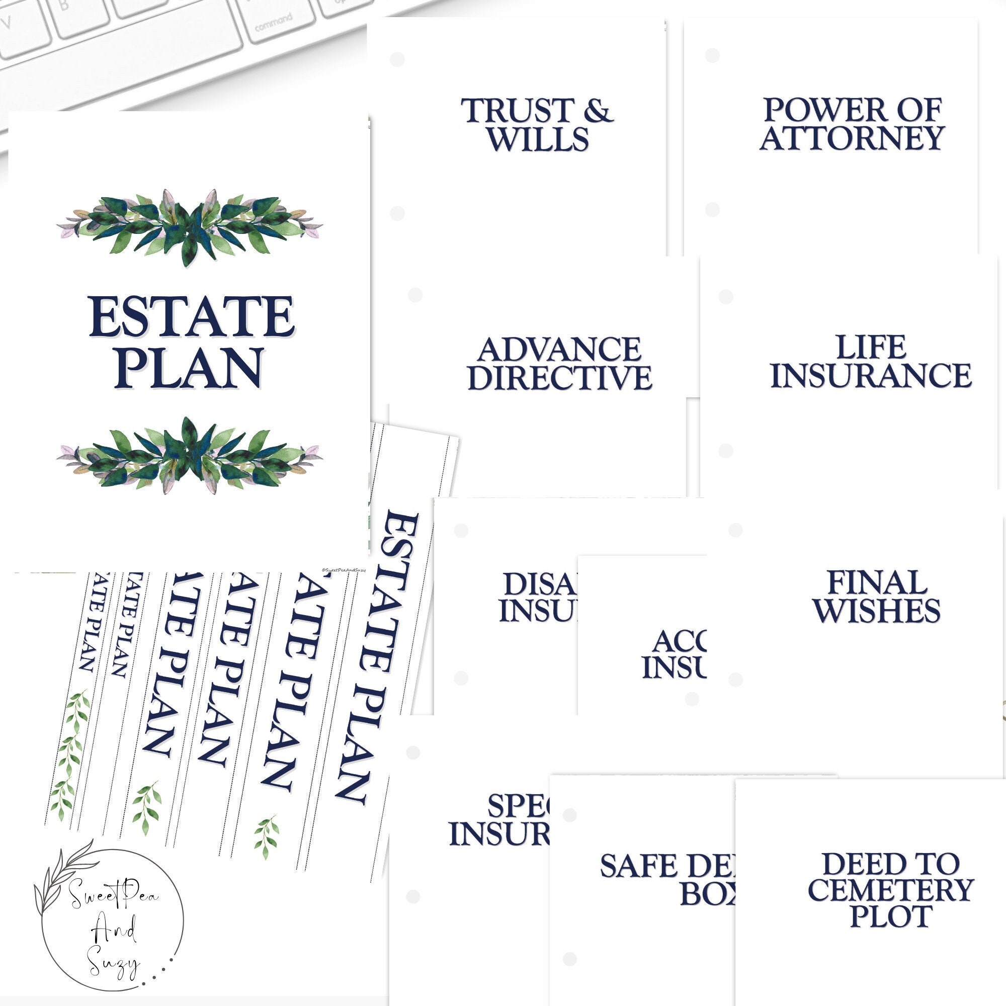 Organize Your EXISTING Estate Plan Documents, Organization Cover Pages ...