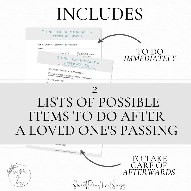 Final Wishes, Printable End of Life Planner, Let Your Family Know Your ...