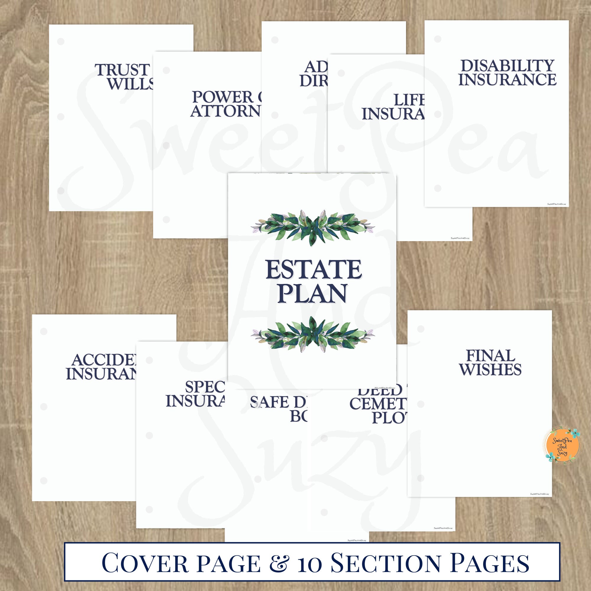Organize Your EXISTING Estate Plan Documents Cover and Spine - Etsy