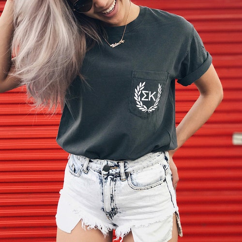 Sigma Kappa With Script Baseball Cap | Etsy