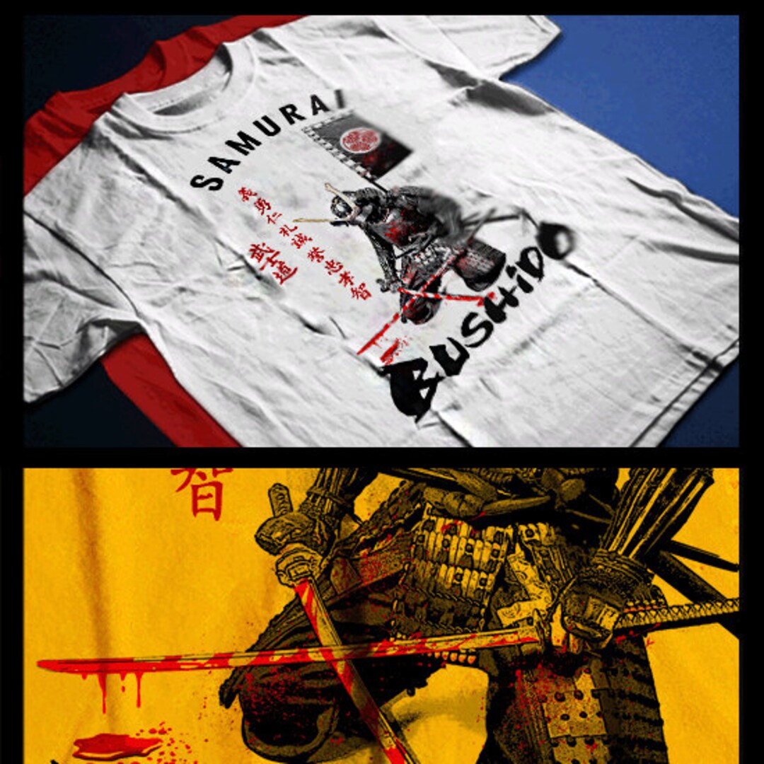 Wounded Samurai Warrior With Battle Flag and Bloody Katanas With ...