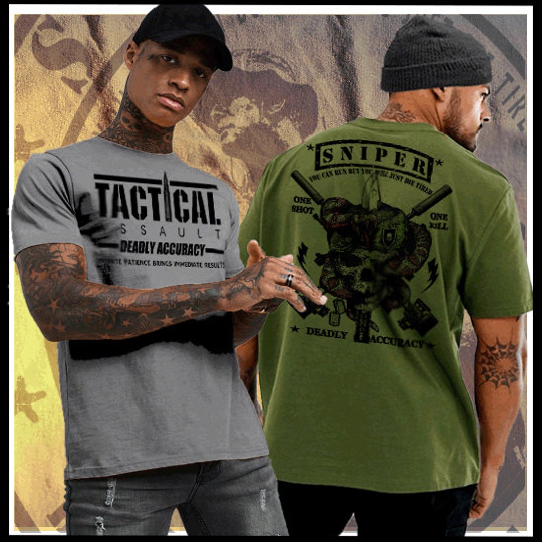 Special Forces Airborne Paratrooper Combat Veteran Sniper T-shirt Army ...