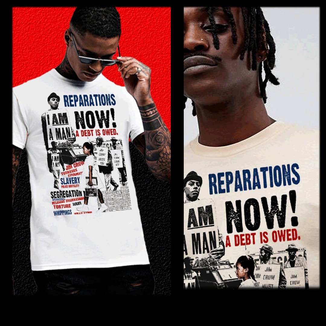 Reparations T-shirt Black History Month Debt for Slavery Human Rights ...