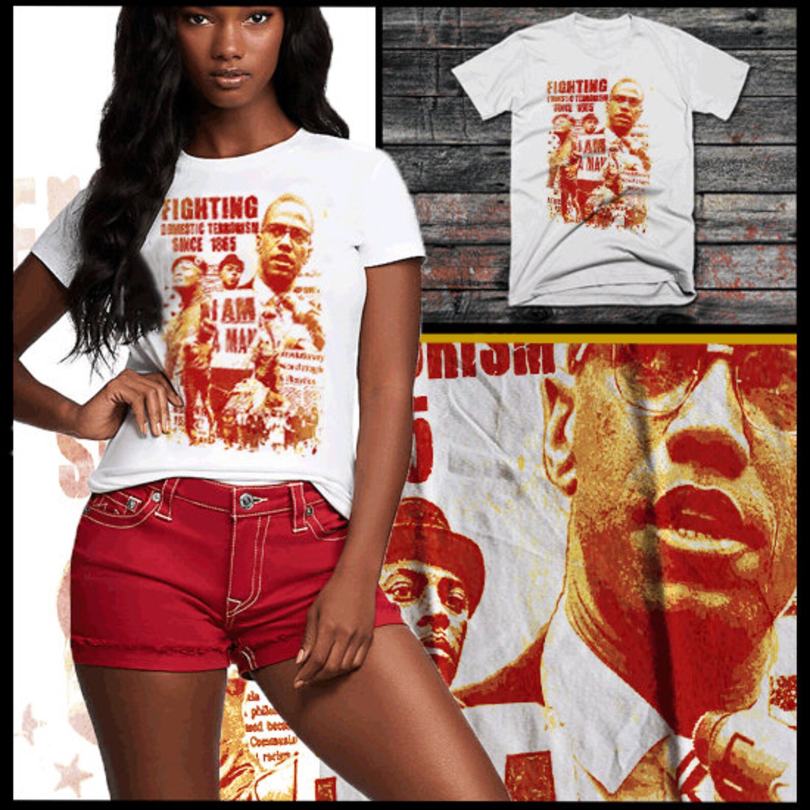 Black History Month Kemet T-shirt African Map Kemetic Marcus Garvey ...