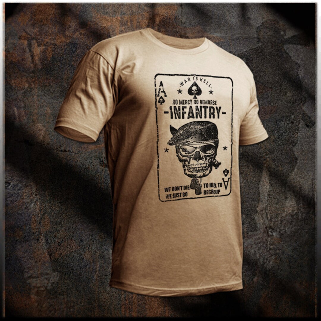 Infantry T-shirt Military Infantryman Armed Forces Combat Veteran ...