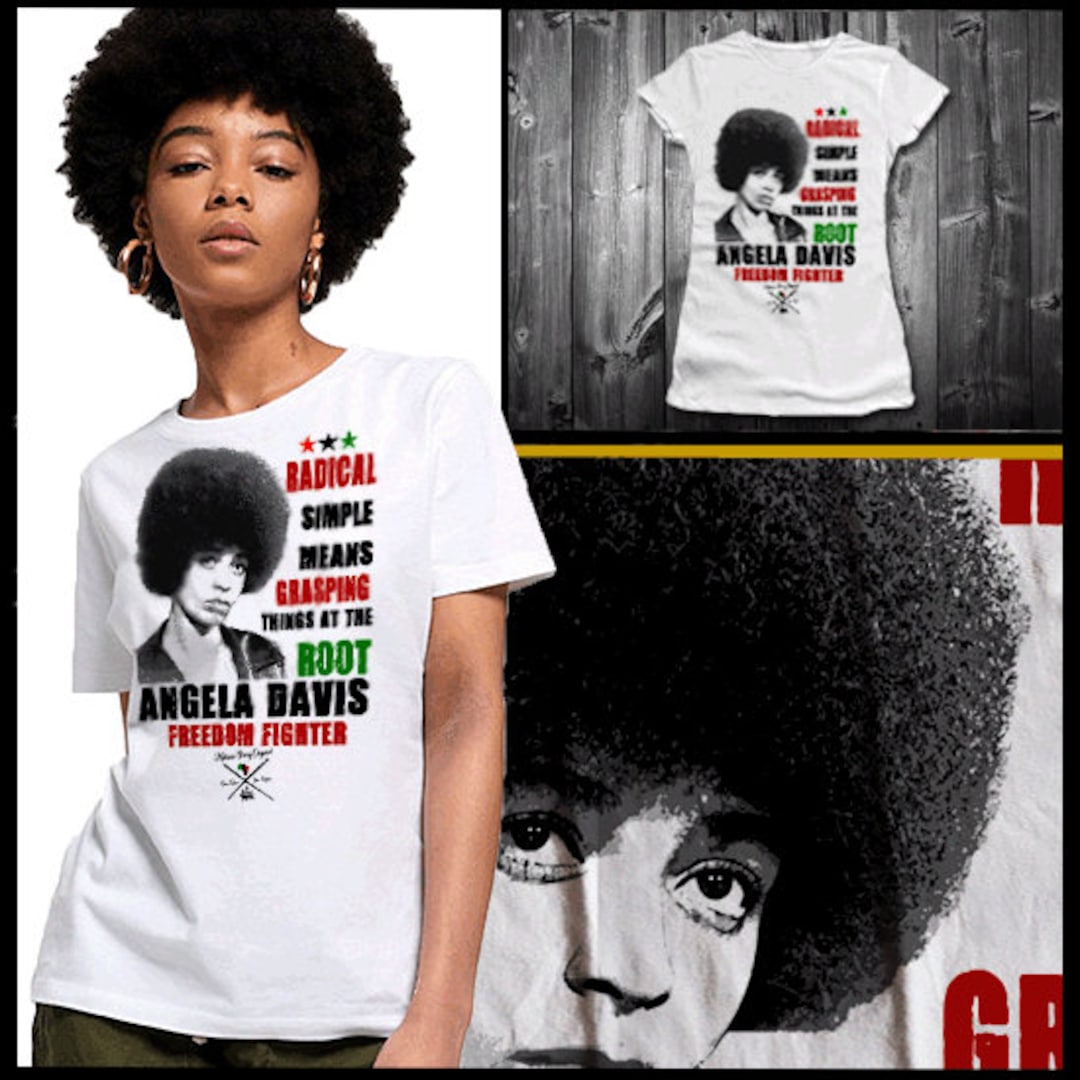 Black History Month Angela Davis T-Shirt Marcus Garvey Pantera Nera ...