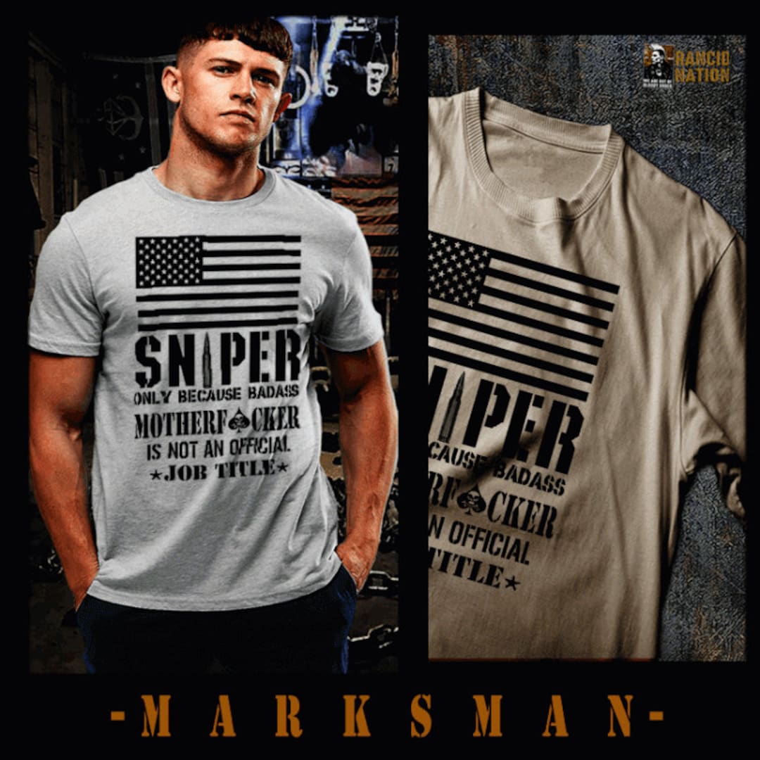 Sniper T-shirt Military Marksman Scout Sharpshooter Combat Tactics ...