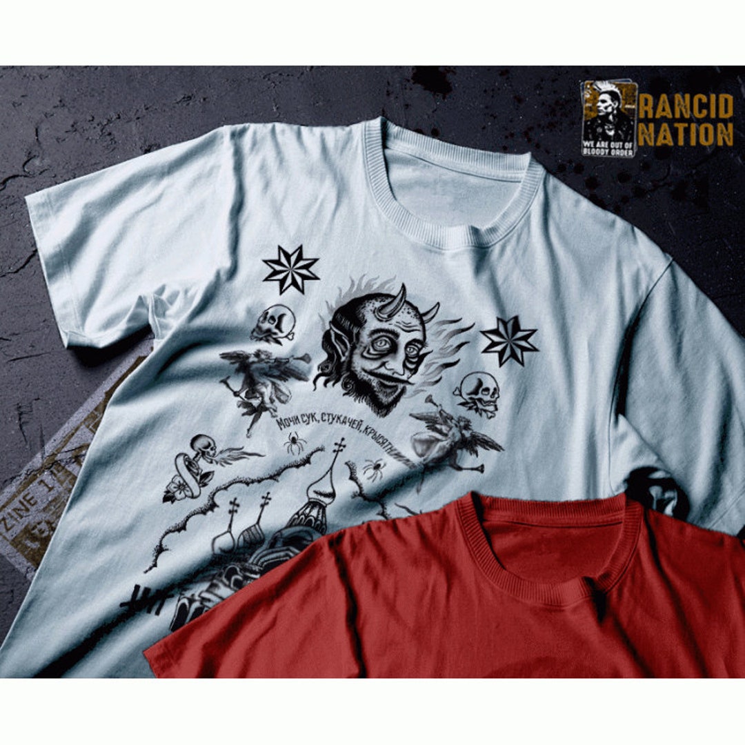 Mobster T-shirt Mafia Criminal Tattoo Russian Gangster Tee Mob Boss ...