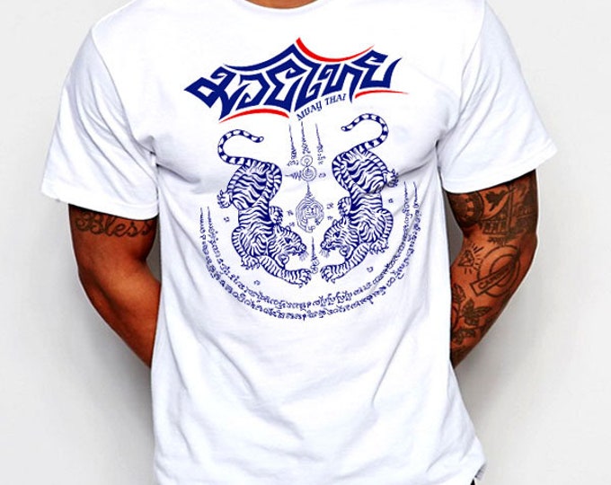 Muay Thai Thailand Sak Yant Fighter Tattoo Thai Boxer T-shirt ...
