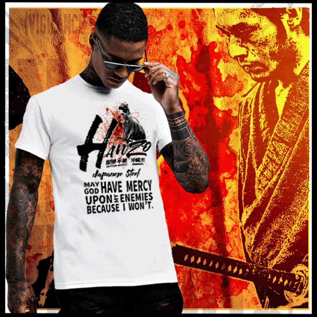Samurai Warrior T-shirt Have Mercy on My Enemy Japanese Bushido Code ...