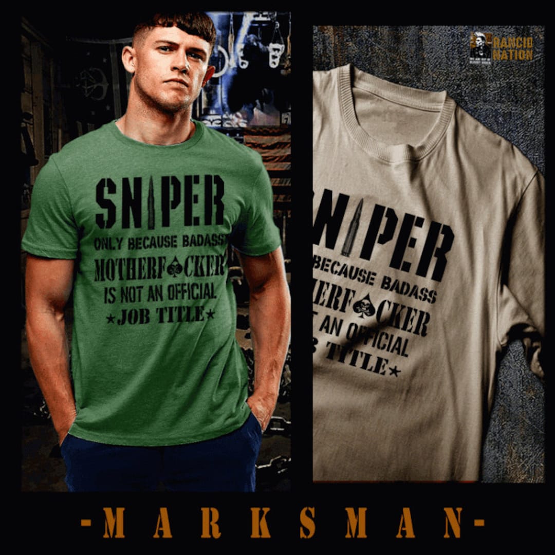 Sniper T-shirt Military Marksman Scout Sharpshooter Combat Tactics ...