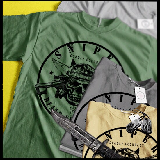 Military Special Operations T-shirt Marksman SWAT Iraq - Etsy