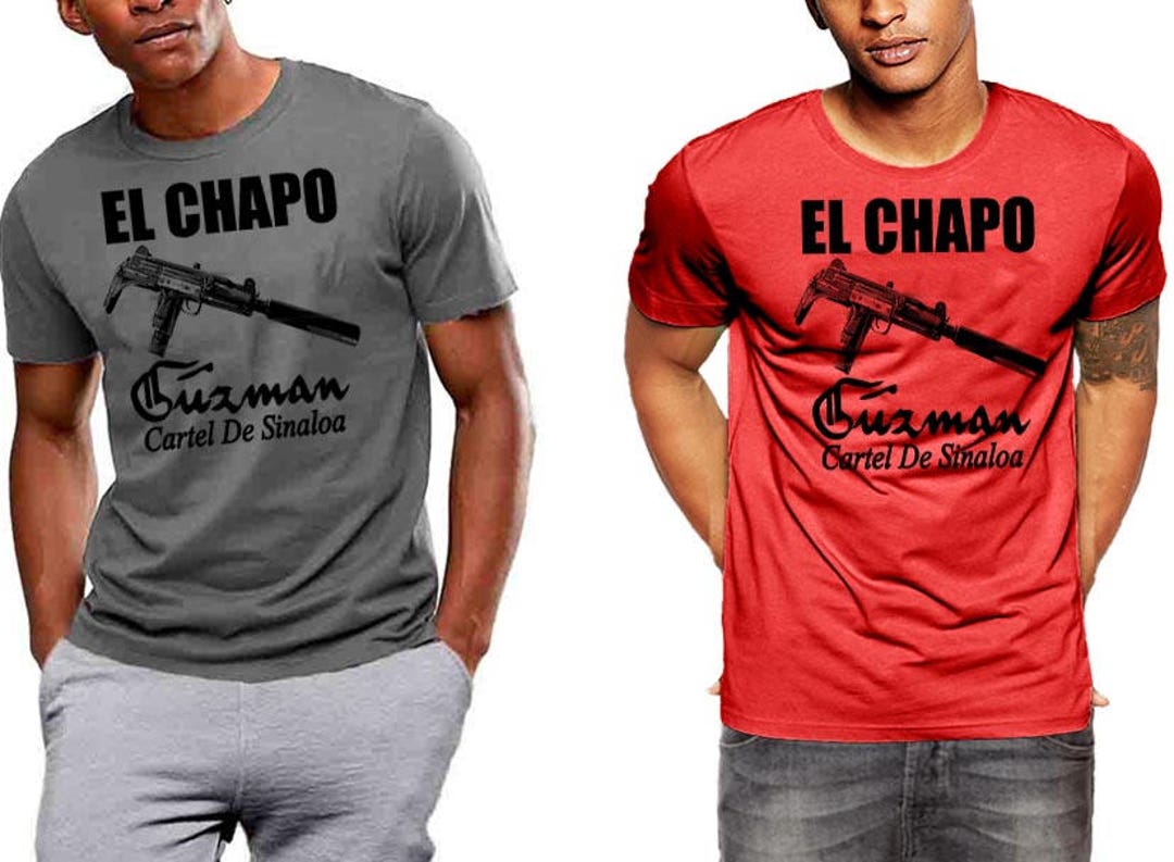 El Chapo T-shirt Cartel De Sinoloa Druglord Short Stock Silencer Free ...