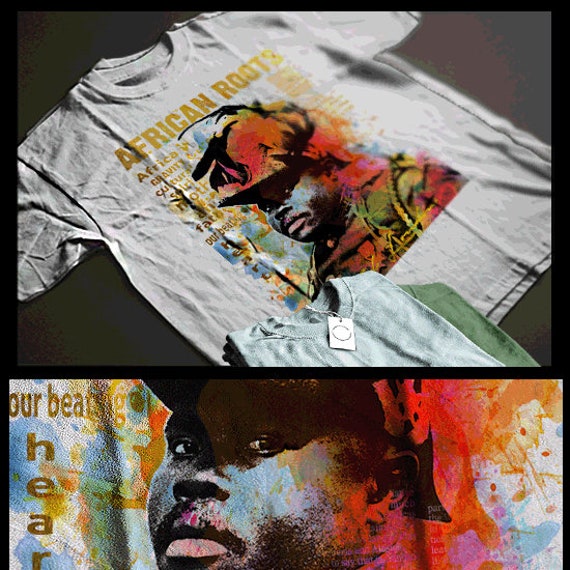 Marcus Garvey T-shirt Black History Month Abstract Art Legend - Etsy