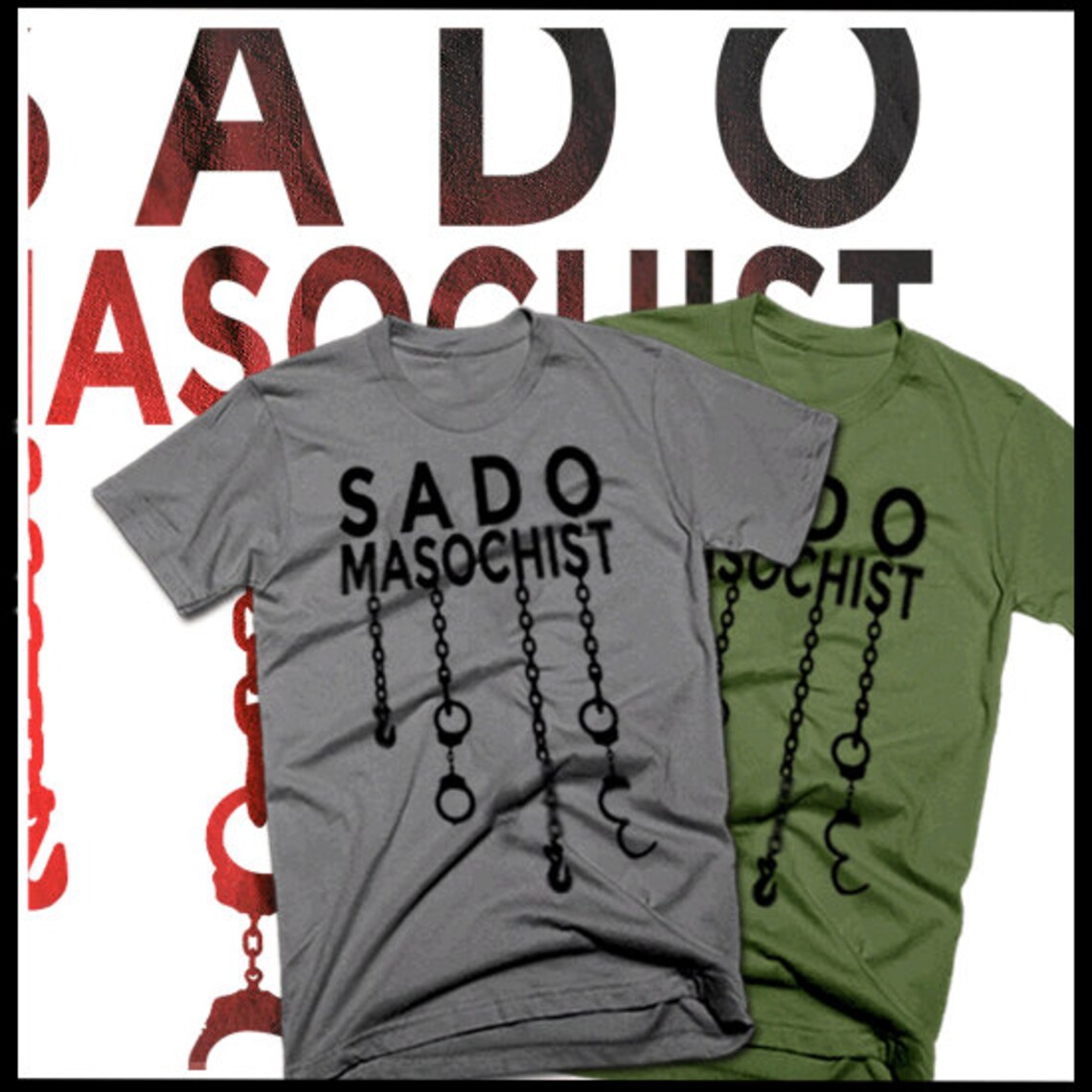 Sado Masochist Bdsm Fetish T Shirt Bondage Dominant Submissive Etsy