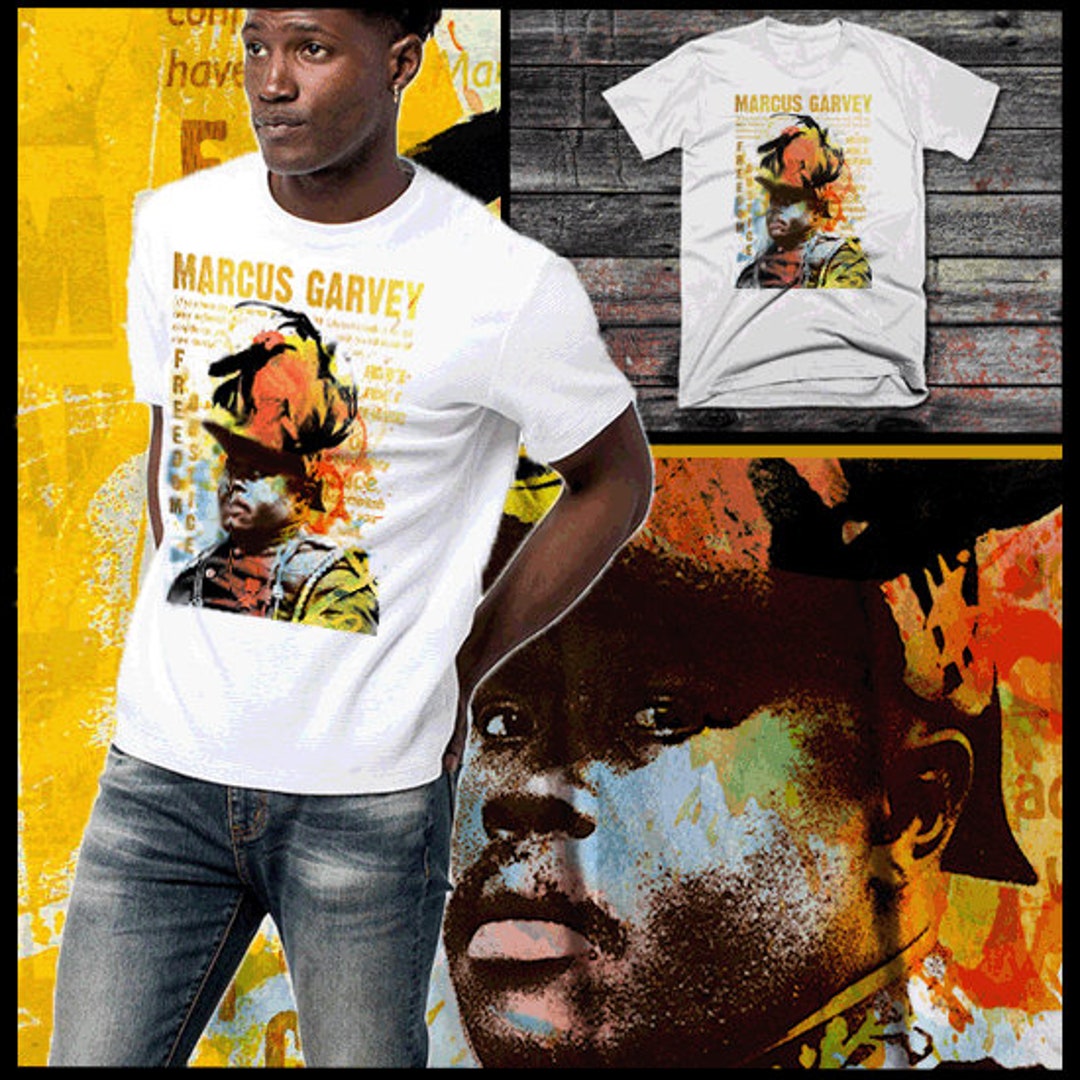 Marcus Garvey T-shirt Black History Month Abstract Art Legend Design ...
