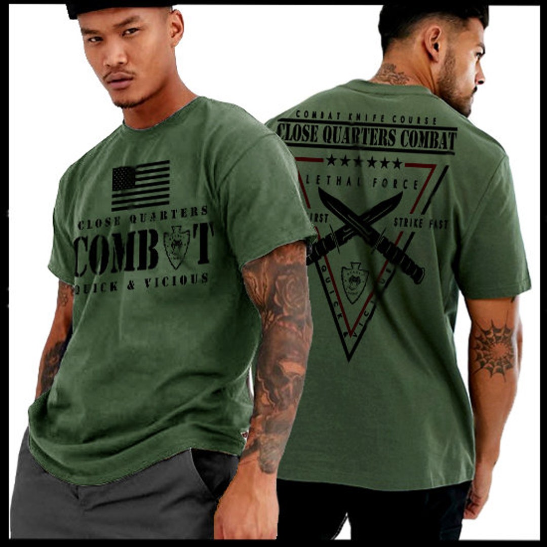 Military T-shirt Combat Arms World Wide Army Navy Navy Special Forces ...