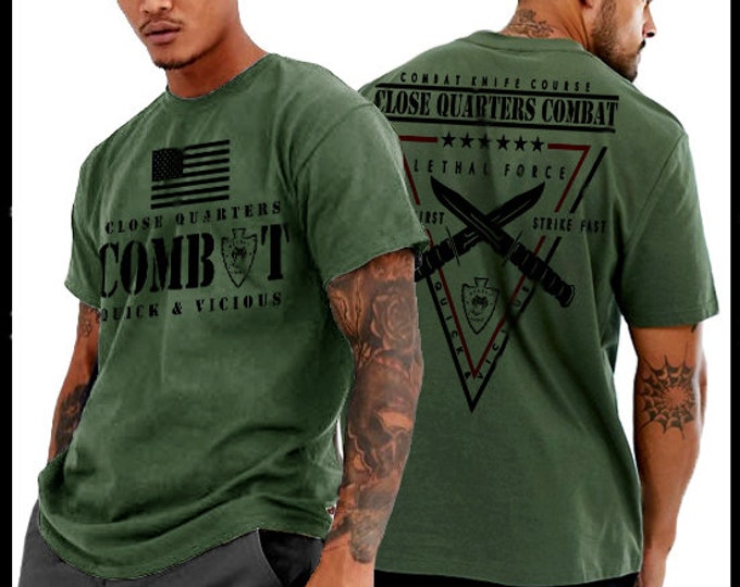 Military T-shirt Combat Arms World Wide Army Navy Navy Special Forces ...