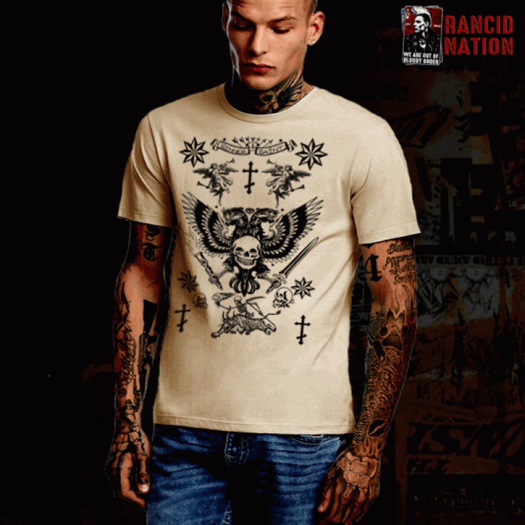 Mobster T-shirt Mafia Criminal Tattoo Russian Gangster Tee Mob Boss ...