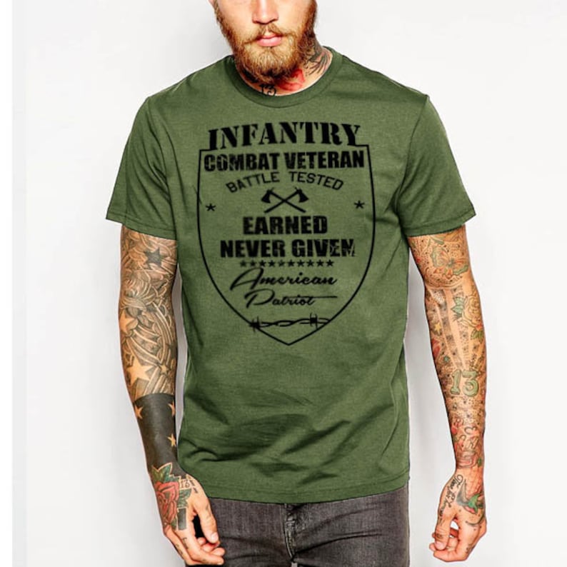 Infantry Combat Veteran T-shirt Army Navy Army Reserves, Sas,rangers ...