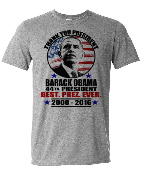 Barack Obama T-shirt Thank You Best President Ever Cotton Tee - Etsy