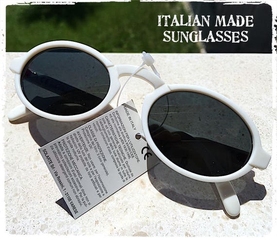 Made in Italy classic oval round sunglasses man woman… - Gem