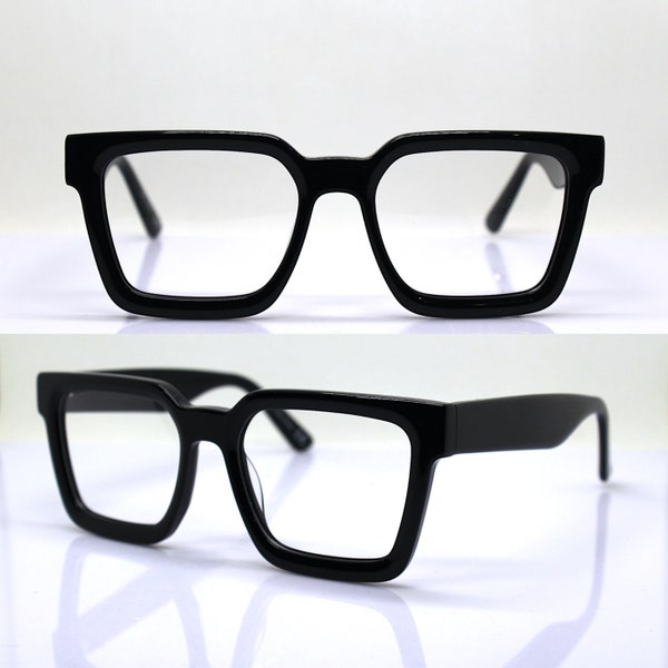 Black Frame Glasses - Etsy