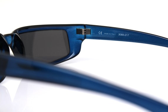 Y2K low rectangular sunglasses man woman transparent … - Gem