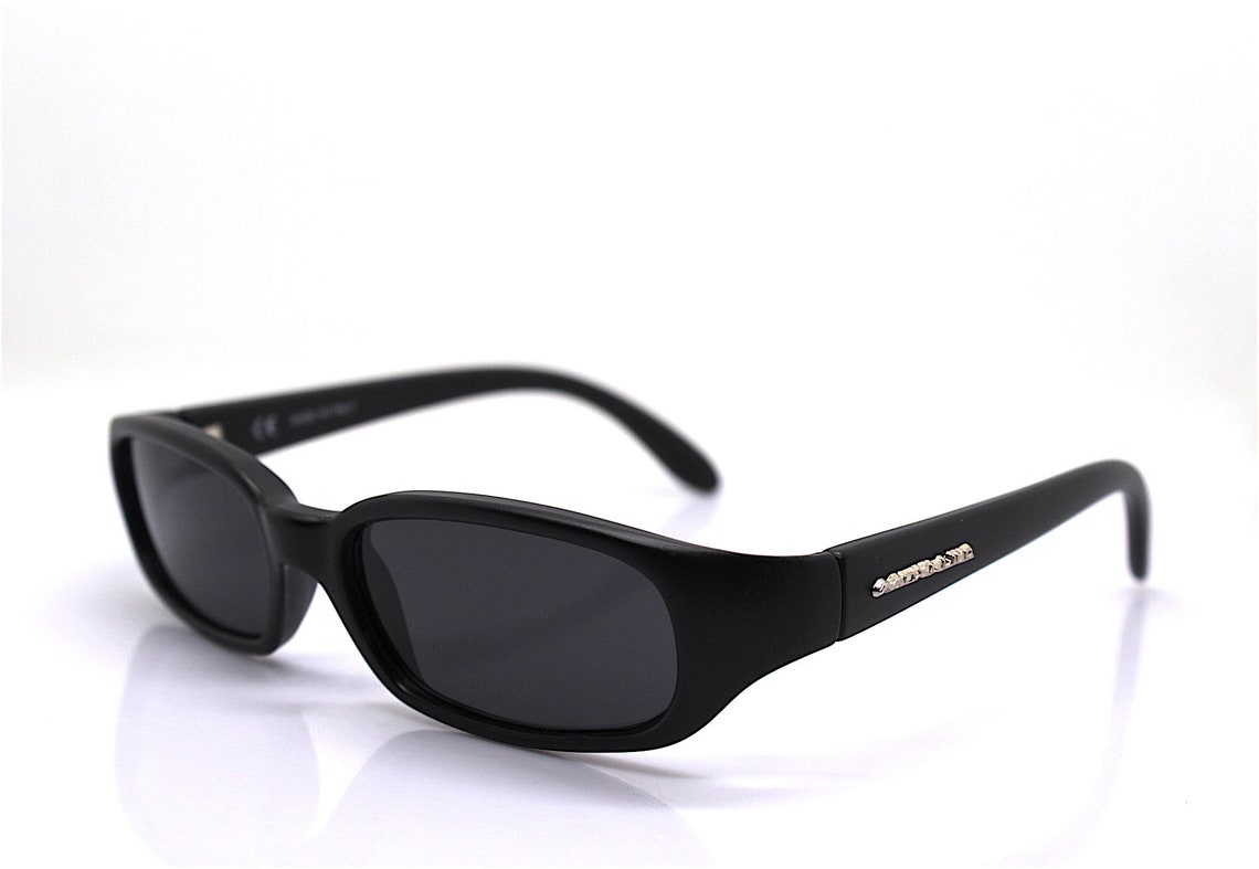 Made in Italy Small Size Rectangular Sunglasses Men Matt Black - Etsy