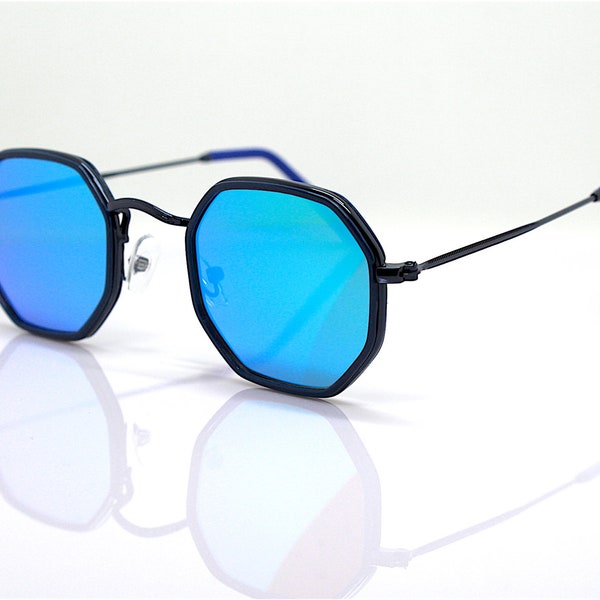 Octagonal Sunglasses - Etsy