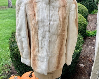 Short Rabbit Fur Coat - Etsy