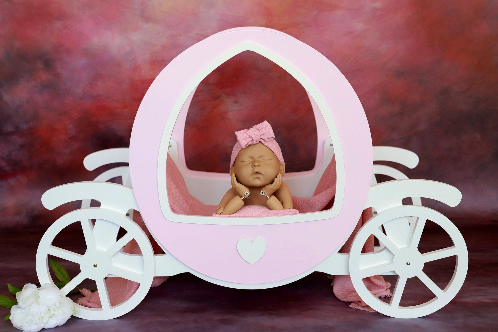 Princess Carriage Pink Newborn Photography Prop Ready to | Etsy Princess Carriage Pink Newborn Photography Prop Ready to | Etsy