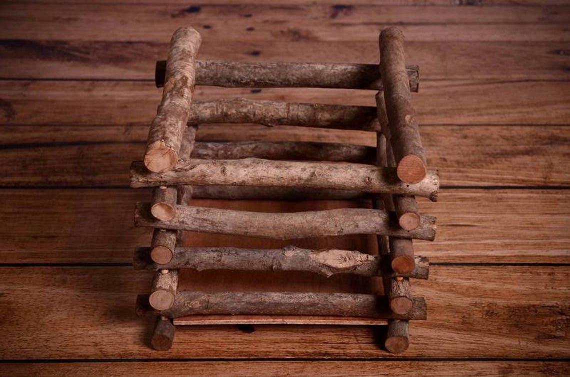 Rustic Log Crate Newborn Photography Prop Ready to Ship - Etsy