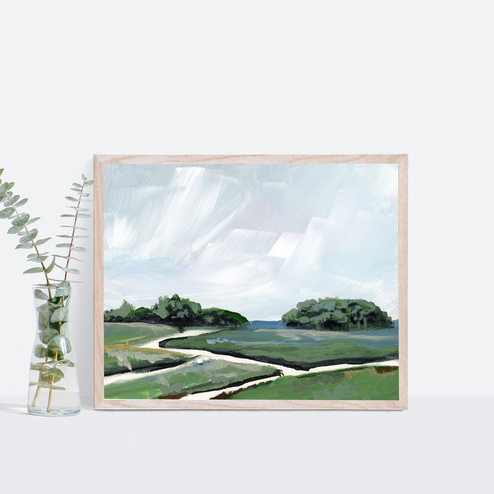 Salt Marsh Print Set Coastal Landscape Prints Marsh | Etsy