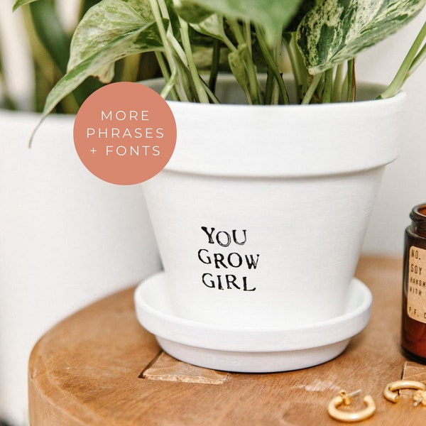Plant Puns Pots - Etsy